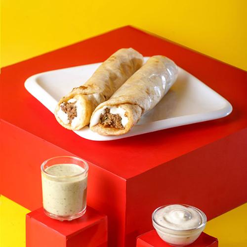 Beef Dhaga Kabab Garlic Mayo Roll | Kababjees Express