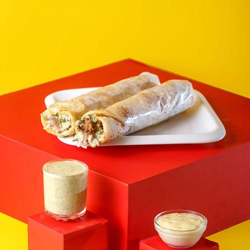 Beef Dhaga Kabab Chatni Roll | Kababjees Express