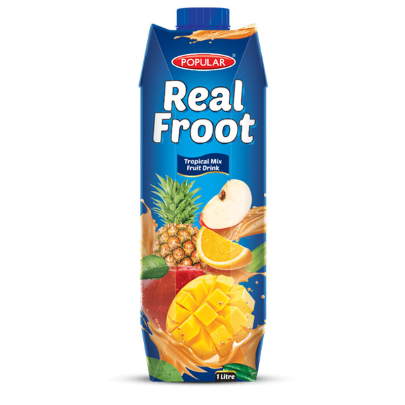 Popular Real Froot Tropical 9 Packs (1000ml) | Popular Foods