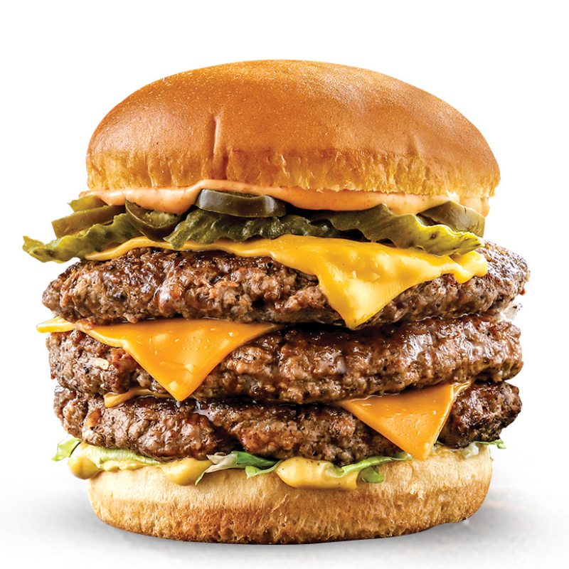 Order Belt Buster-Triple Patty Online | Burger O' Clock