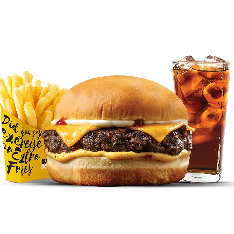 Beef Burger Combo | Burger O Clock