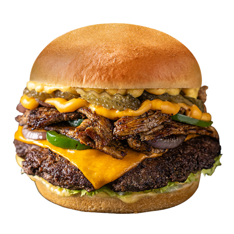 Order Philly Cheesesteak Burger Online | Burger O' Clock