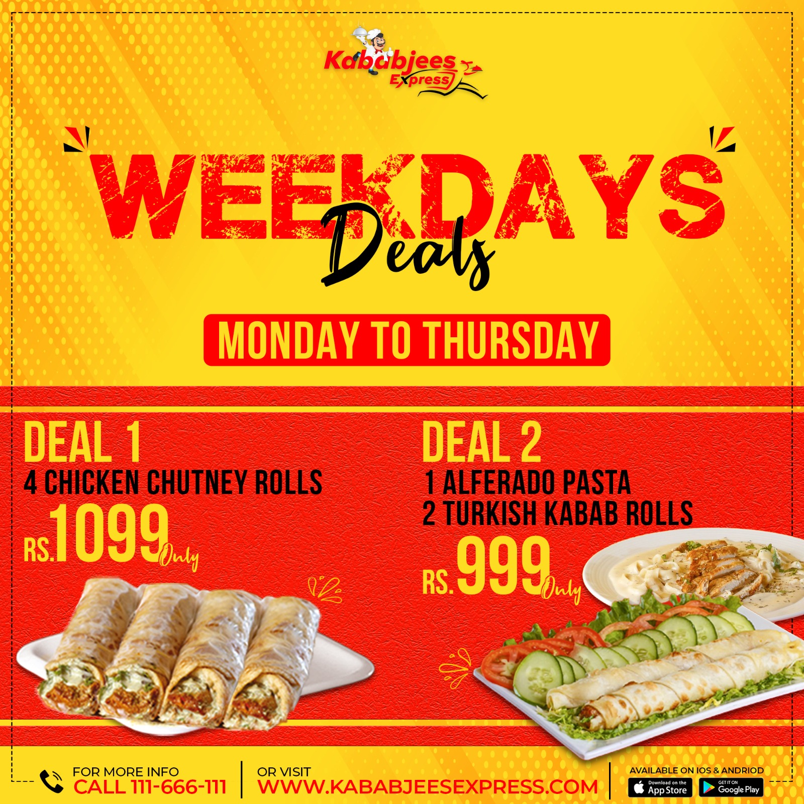 Weekday Deal 1 | Kababjees Express