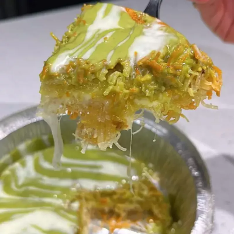 Kunafa With Dubai Viral Pistachio Spread | The Waffle Bar
