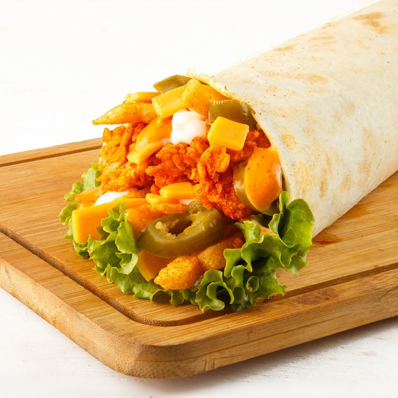 Spicy Gigantic Burrito | Kababjees Fried Chicken