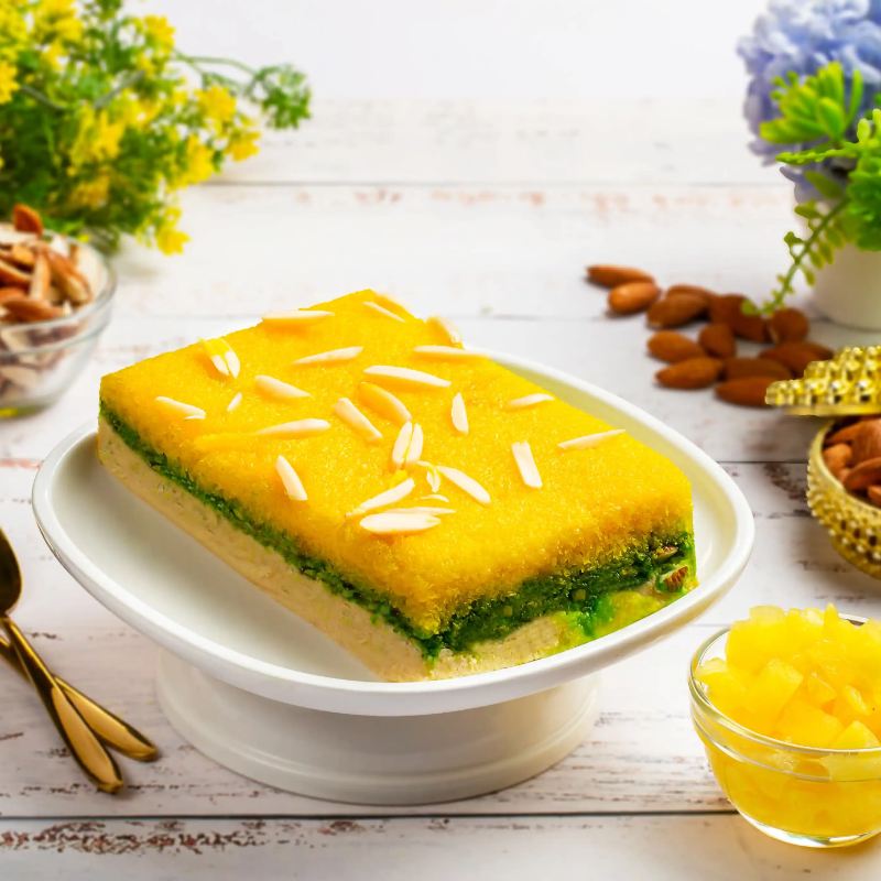 PINEAPPLE BURFEE | Mehmood Sweets