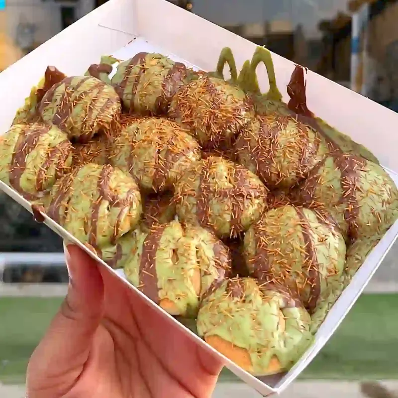 Pistachio Kunafa Pancakes | Belgian Waffles & Pancakes