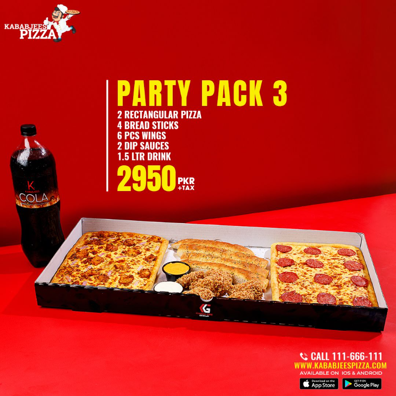 Party Pack 3 | Kababjees Pizza