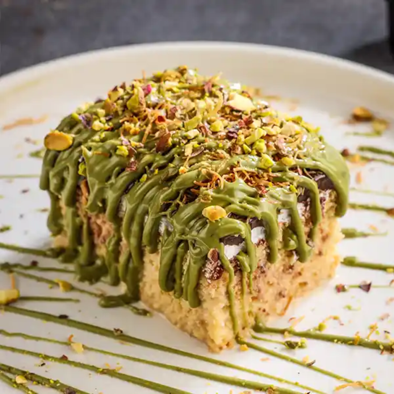 Kunafa Three Milk Cake | Delfrio