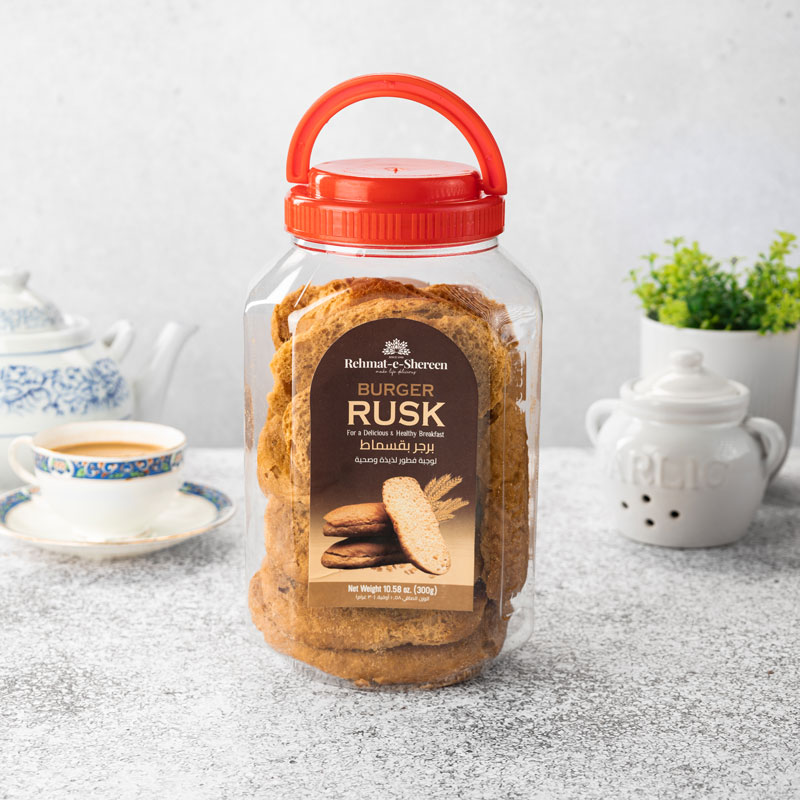 Order Burger Rusk Jar 300gm Online | Rehmat-e-Shereen