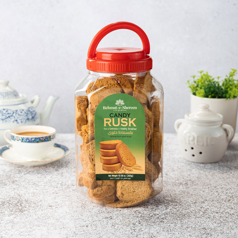 Order Candy Rusk Jar 300gm Online | Rehmat-e-Shereen
