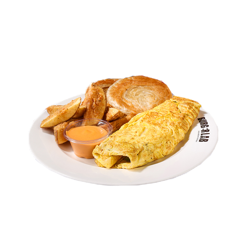Cheese & Mushroom Omelette | Burger Lab