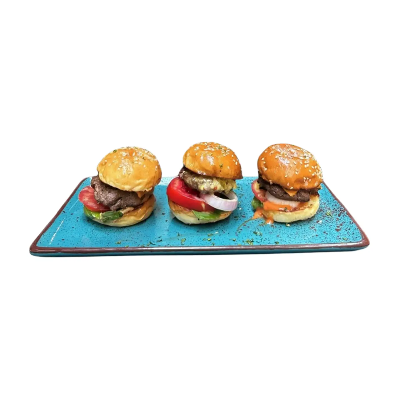 Order Trio Of Mini Burgers Beef Online | BURGERS ,POPULAR ITEMS Café ...