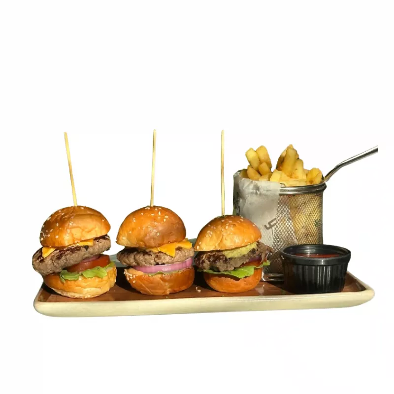 Order Trio Of Mini Burgers Beef Online | BURGERS ,POPULAR ITEMS Café ...